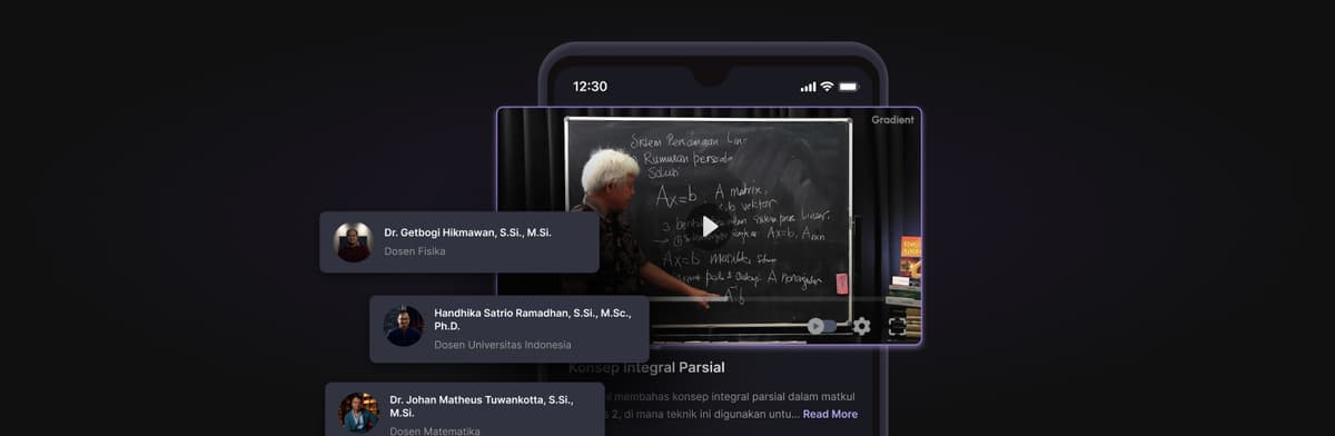 Platform Belajar Materi Kuliah Online #1 di Indonesia | Gradient