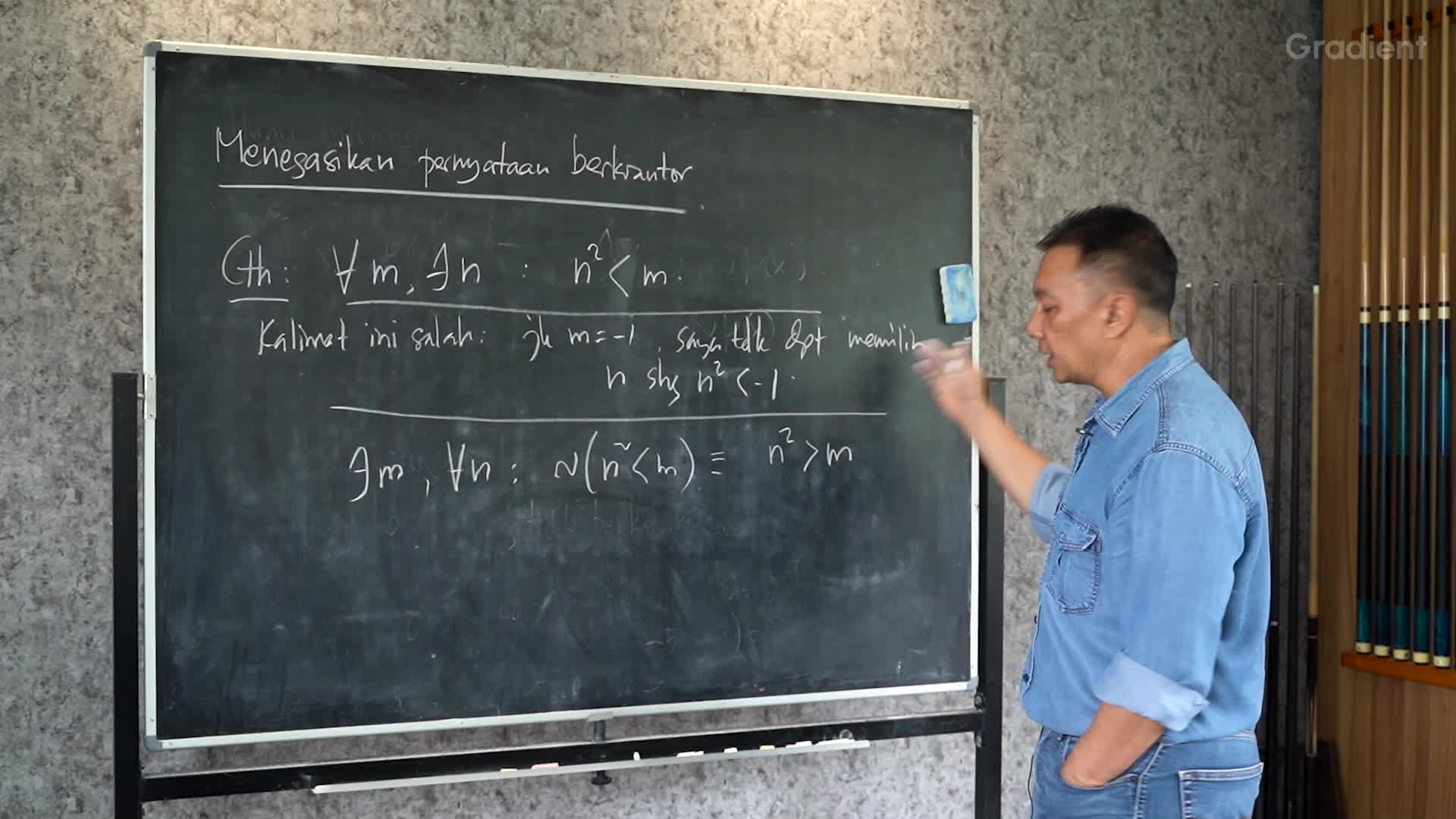 Materi Logika dan Himpunan: Contoh Negasi Pernyataan Berkuantor