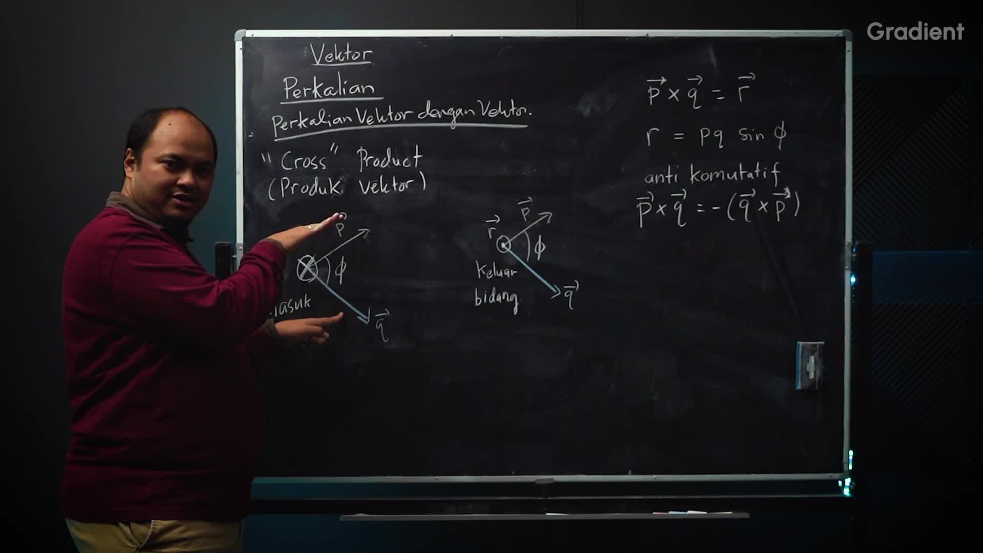 Materi Fisika Dasar 1: Perkalian Vektor Cross