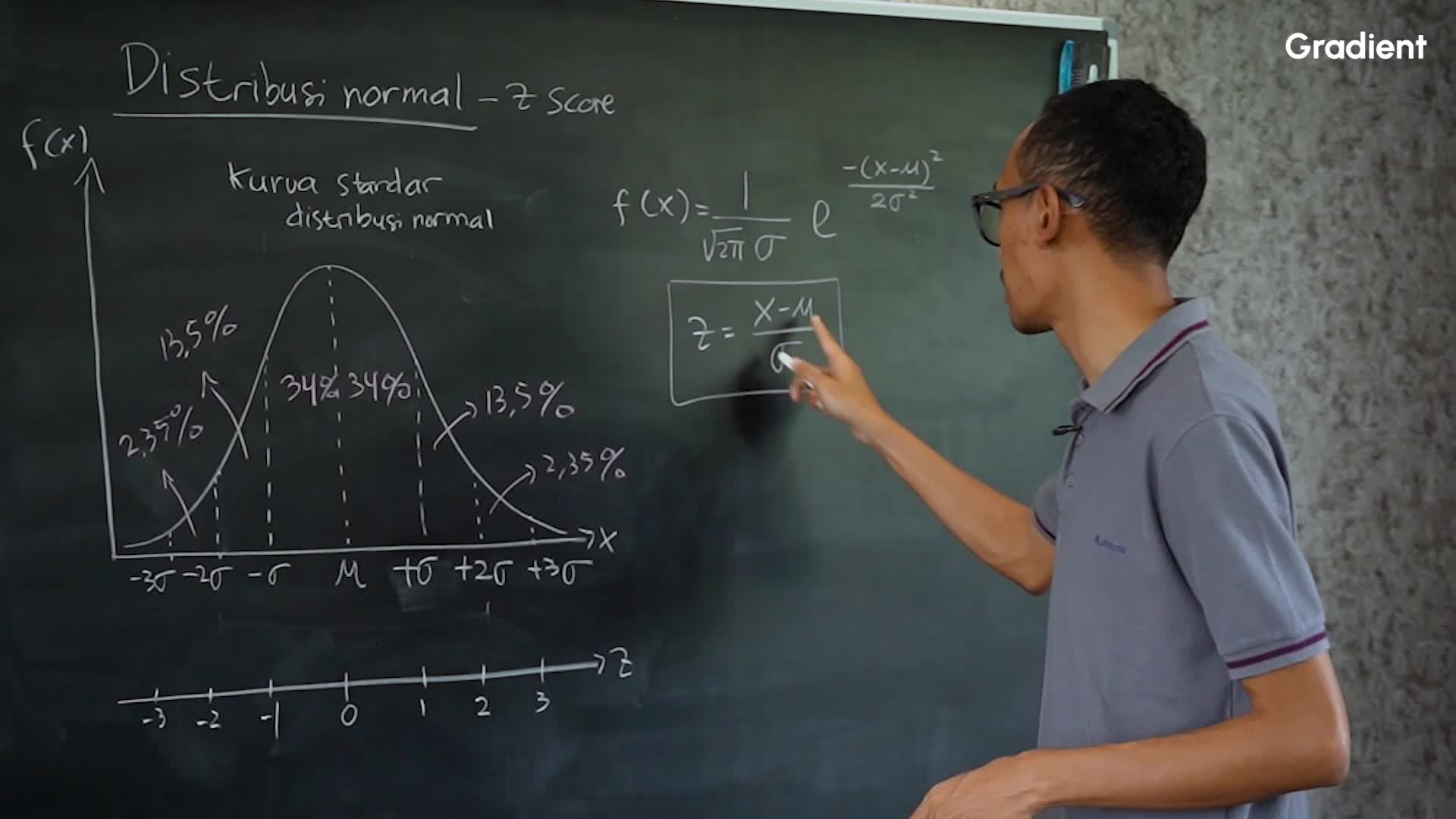 Materi Probabilitas & Statistika: Kurva Standar Distribusi Normal